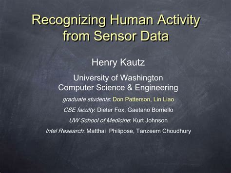 Ppt Recognizing Human Activity From Sensor Data Powerpoint Presentation Id2698355