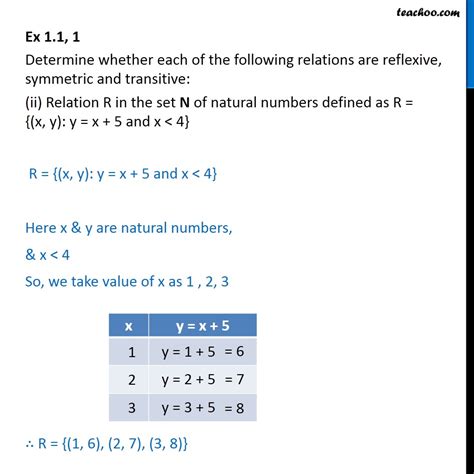 ex 1 1 1 determine reflexive symmetric transitive ex 1 1