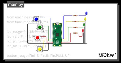 ex boutton et led 16 02 2024 wokwi esp32 stm32 arduino simulator
