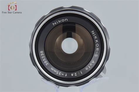 中古Nikon ニコン NIKKOR S Auto 35mm f 2 8 中古カメラフィルムカメラを中心に取り揃えるファイブスターカメラ
