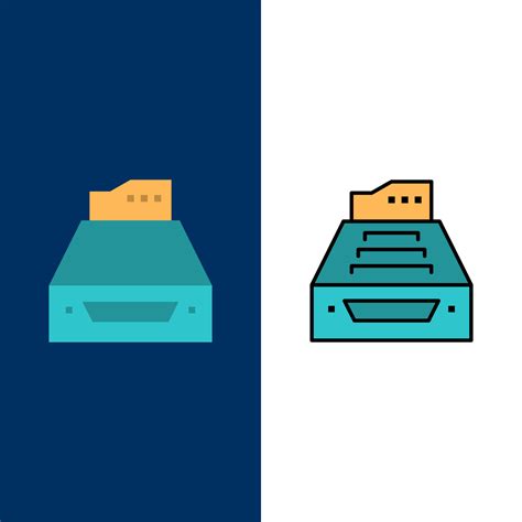 Files Accounting Accounts Data Database Inbox Storage Icons Flat And