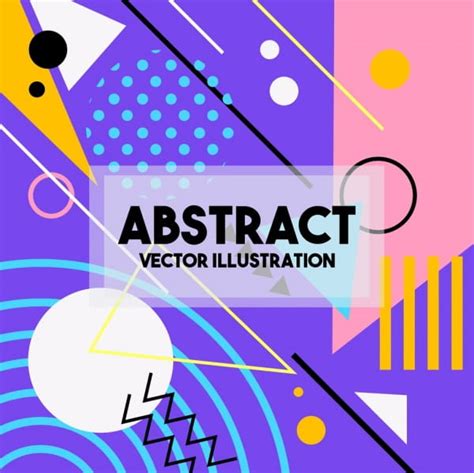 추상적 인 배경 다채로운 기하학적 장식 Ai Eps Uidownload