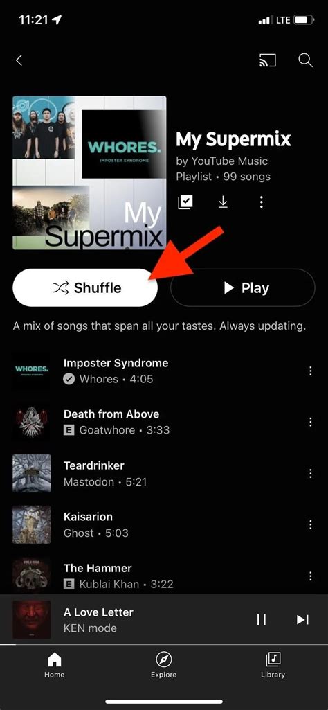 How To Shuffle YouTube Music Playlists In The New Playlist UI Smartphones Gadget Hacks
