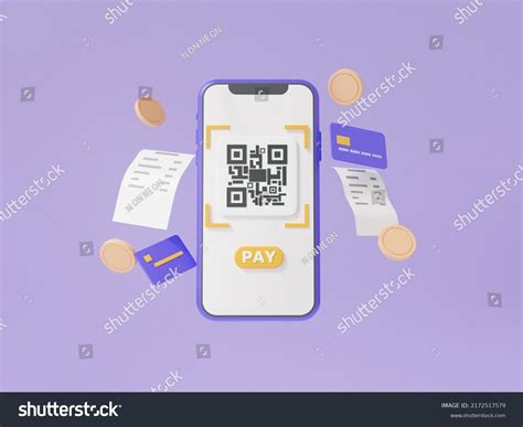 Qr Code Scanning Via Mobile Phone Stock Illustration 2172517579 Shutterstock