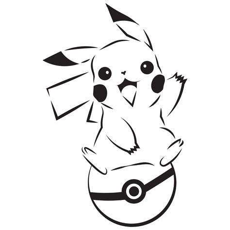 Pikachu Black And White