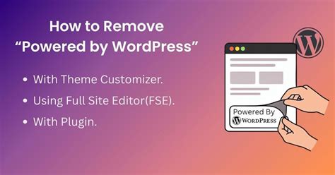How To Remove Powered By Wordpress From Site 3 Easy Methods