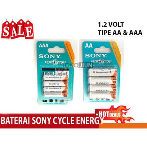 Jual Baterai Sony Cas Isi Ulang Aa Aaa Sony Cycle Energy Batre Rechargeable Aa Isi Kota