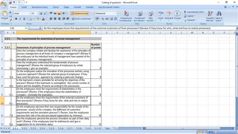A Sample Of The Catalogue Of Questions Processed In MS Excel Download Scientific Diagram