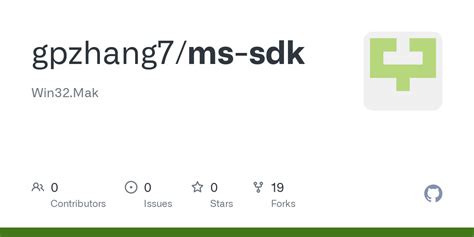Github Gpzhang7 Ms Sdk Win32 Mak