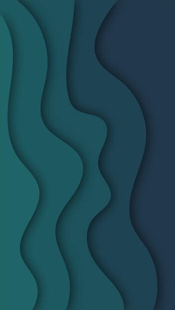 Premium Vector Abstract Paper Cut Shape Wave Background