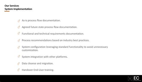 Our Services System Implementation