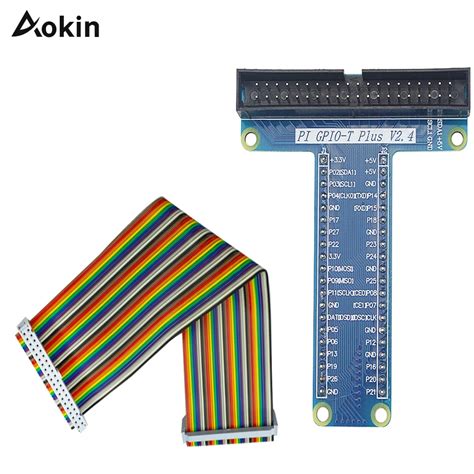 Pin GPIO T Type Expansion Module Board Adapter With Pin GPIO Female To Female Rainbow Cable