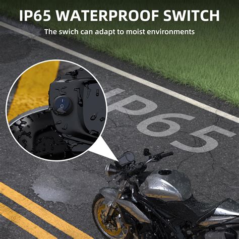 Daiertek 12v Waterproof Round Rocker Switch Blue Led