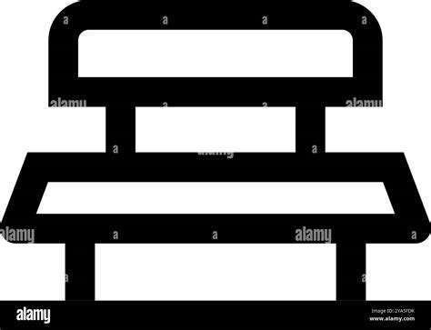 Simple Bench Icon Park Bench Icon Editable Vector Stock Vector Image And Art Alamy