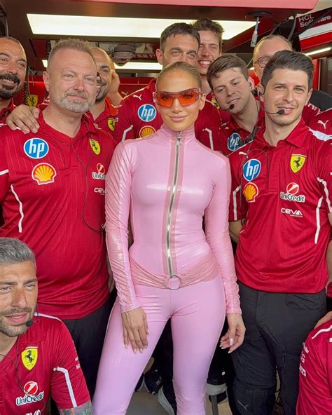 Jennifer Lopez Puts Her Curves On Display In Pink Leather Catsuit