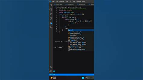Program To Print Hollow Rectangle Program Hollow Rectangle Code