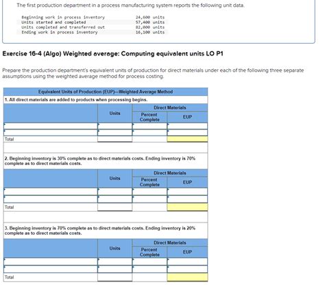 Solved Exercise 16 4 Algo Weighted Average Computing Chegg Com