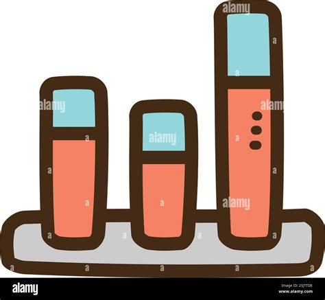 Stacked Column Chart Vector Doodle Illustration And Graphic Part Of