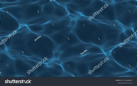Vector Particle Waves Ocean Abstract Aerial Stock Vector Royalty Free 2193869627 Shutterstock