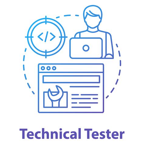 Technical Tester Concept Icon Software Development Idea Thin Line