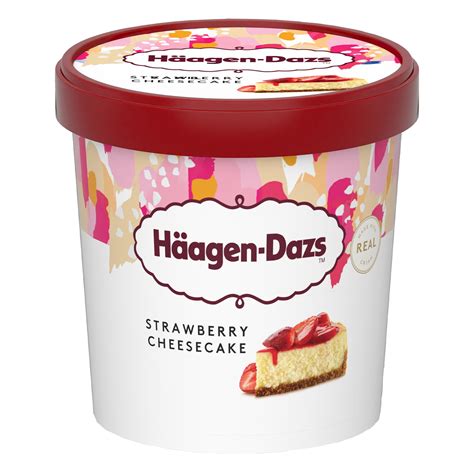 Haagen Dazs Strawberry Cheesecake Ice Cream 100 Ml Online At Best Price