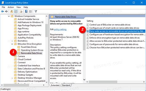 Deny Write Access To Removable Drives Not Protected By Bitlocker