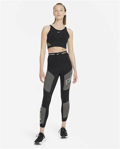 Nike Pro Dri Fit Women S High Waisted Graphic Leggings Nike Se