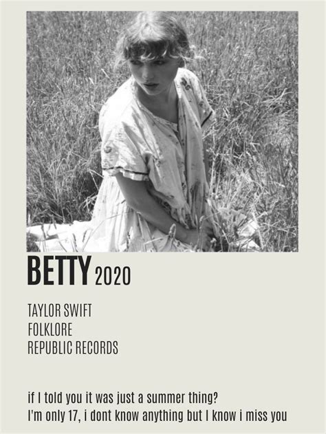 Taylor Swift Polaroid Folklore Betty