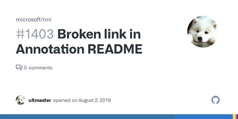 Broken Link In Annotation Readme · Issue 1403 · Microsoftnni · Github
