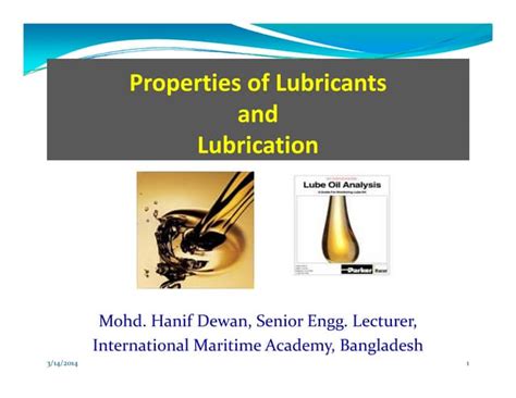 Hydrodynamic Lubrication By Khairul Bashar Pptx