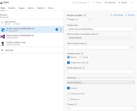C Vsts 2017 Ci For Uwp Application Fails To Find Files Nuget Package Task Error Too Stack