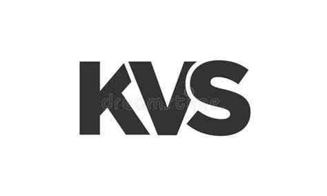Kvs Logo Design Template With Strong And Modern Bold Text Initial Based Vector Logotype