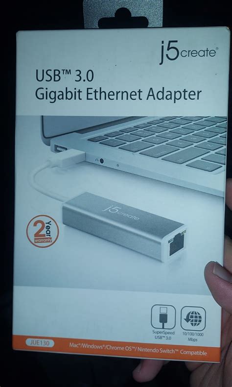 J Create Usb Gigabit Ethernet Adapter Jue Computers Tech Parts Accessories Cables