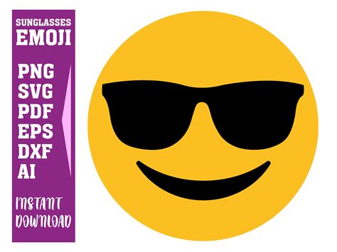Sunglasses Smiley Face Svg Sunglasses Emoji Face Svg Happy Ph