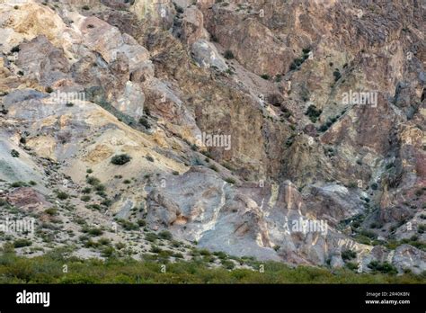 Colorful Geologic Formations In The Hill Of Seven Colors Area Near