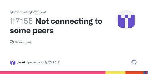 Not Connecting To Some Peers Issue Qbittorrent QBittorrent GitHub