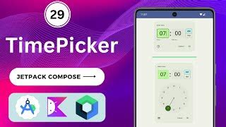 Time Picker With Jetpack Compose In Android Studio Kotlin Jetpack Compose Android Tutorials Soft