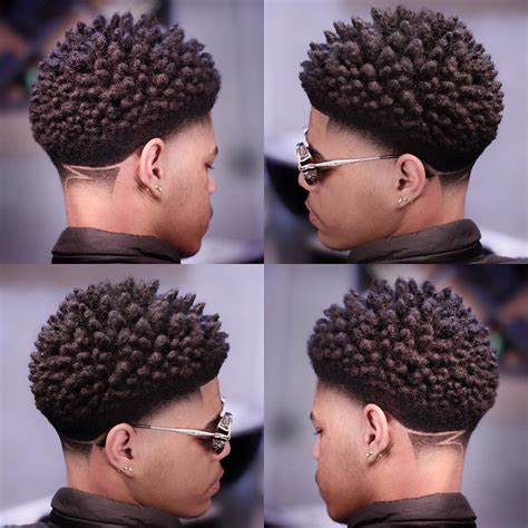 Sponge Curls On Drop Fade Cut Men Short Medium Natural Hair Artofit