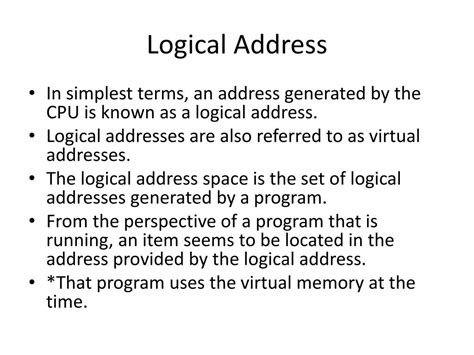 PPT Logical Physical Address PowerPoint Presentation Free Download ID 3442164