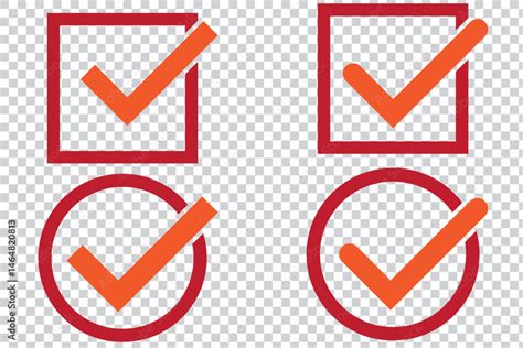 Check Mark Icon Set Check Box Icon With Correct Accept Checkmark
