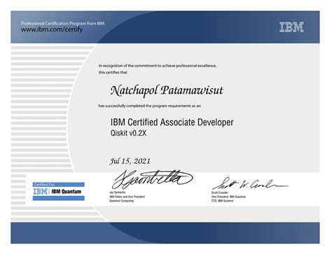 Guide For The Ibm Quantum Developer Certification Exam By Natchapol