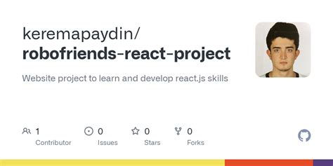 GitHub Keremapaydin Robofriends React Project Website Project To