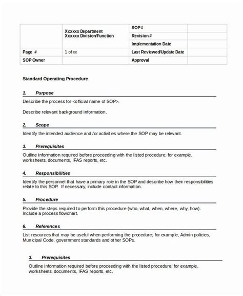 Document Control Procedure Template Free Printable Word Searches