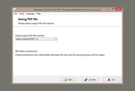 Recovery Toolbox For PDF Open Unreadable PDF Files