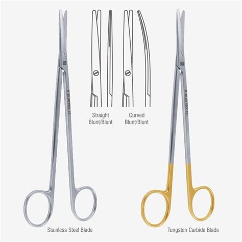 Metzenbaum Dissecting Scissors 150 Mm Straight Curved Jalal 55 Off