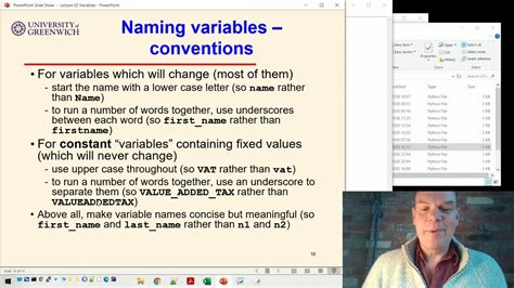 Python 02 3 Variables Assigning And Naming Youtube