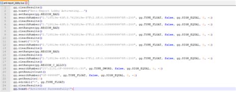 Pubg Mobile 101 Anti Report Lobby Source Code Pubg Gameguardian