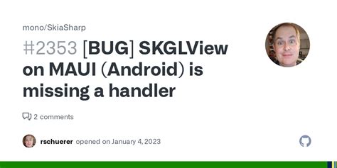 [bug] skglview on maui android is missing a handler · issue 2353