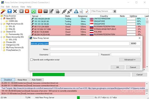 Proxy Switcher Standard Download Softpedia