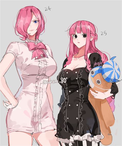 Perona Vinsmoke Reiju And Kumacy One Piece Drawn By Joman Danbooru